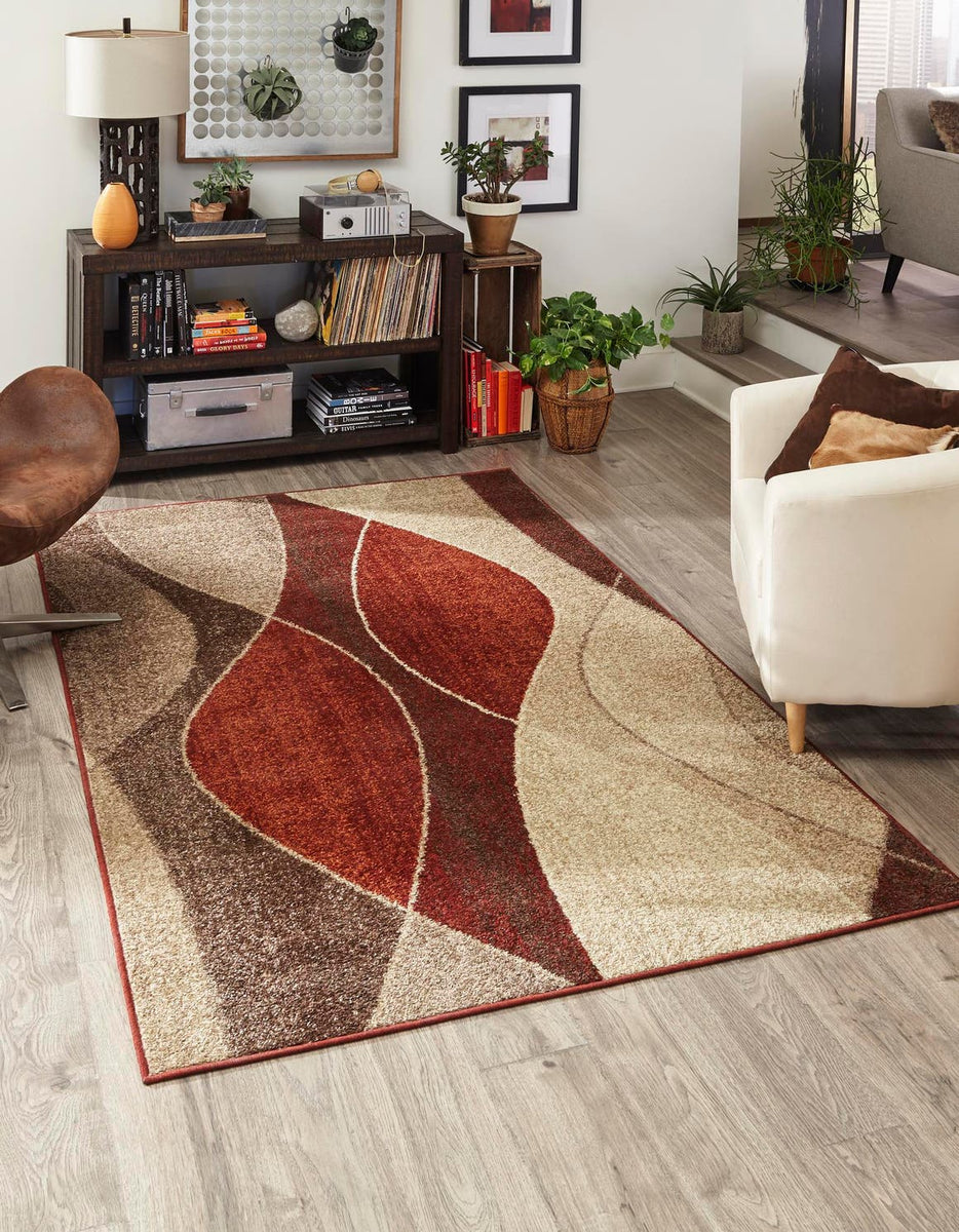 Multicolor 7' 10 x 11' Autumn Rectangle Area Rug 100% Polypropylene Du ...