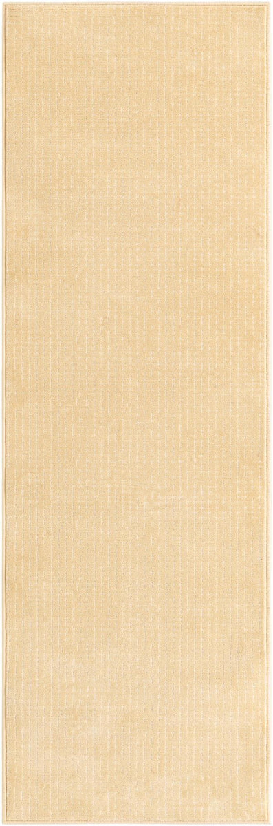 Beige and Cream 2' x 6' 1 Aakaar Runner Area Rug 85% Polypropylene & 1 ...